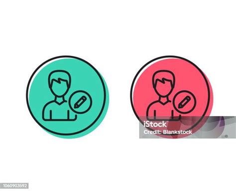 사용자 선 아이콘을 편집 합니다 남자 프로필 로그인 하십시오입니다 벡터 0명에 대한 스톡 벡터 아트 및 기타 이미지 0명 고급 날씬한 Istock