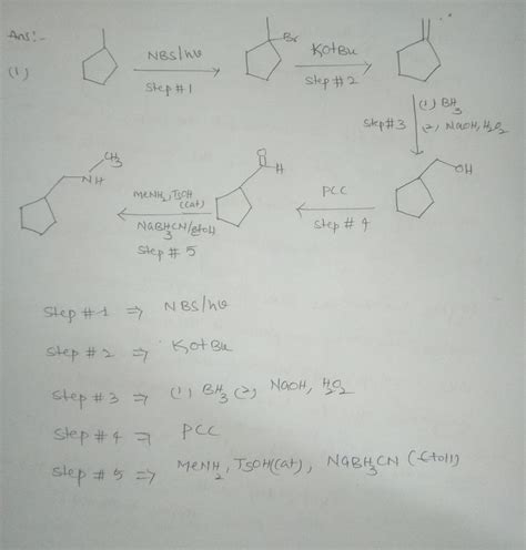 [solved] 4 In The Following Synthesis There Are 5 Steps That Must Be