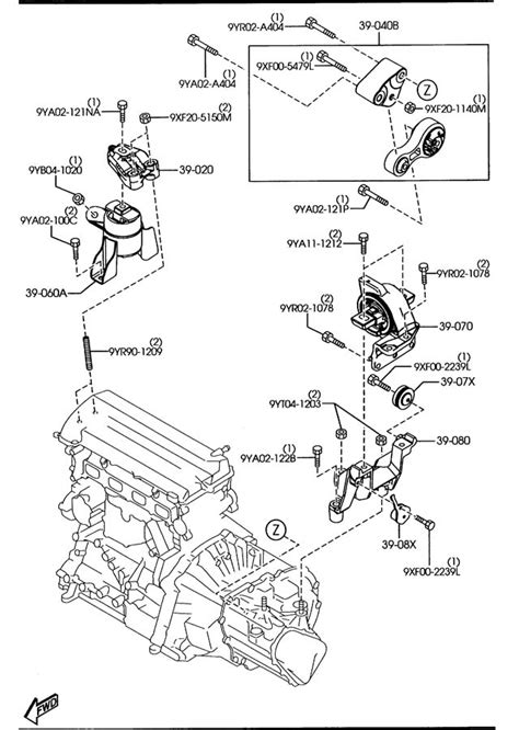 Mazda Mazda 6 Engine Mount Gs3l39060c Jim Ellis Mazda Parts Marietta Ga