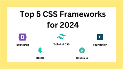 navigating the latest trends top 5 css frameworks for 2024 by sohit