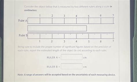 Solved Consider The Object Below That Is Measured By Two Chegg