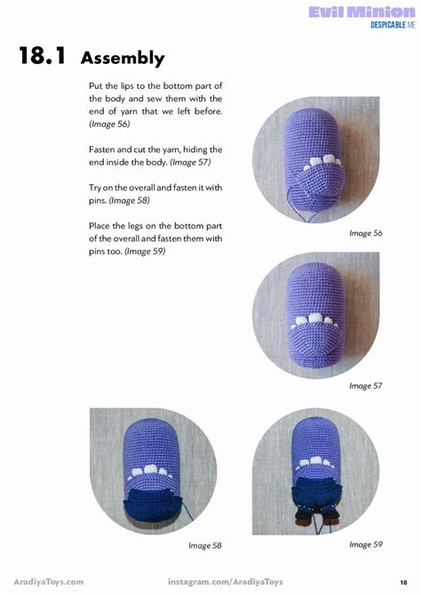 Evil Minion Despicable Me Evil Minion Despicable Me Crochet Pattern