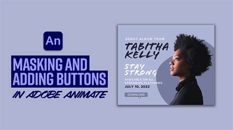 Learn How To Create A Text Mask Animation Set Button Actions In Adobe Animate