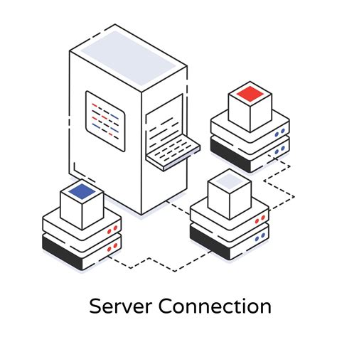 trendy server connection 19547671 vector art at vecteezy