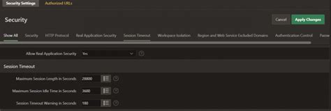 Configure Session Timeout For Apex Instance Know2apex