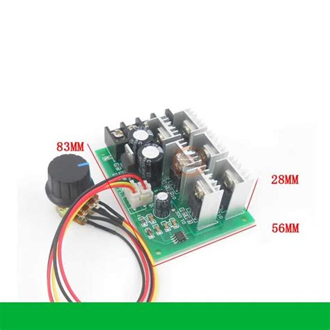 Dc 9 55V 40A 2000W Pwm Dc Motor Hız Kontrolcüsü Meon Robotik Otomasyon