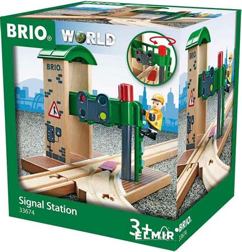 Железная дорога Brio World Сигнальная станция со стрелкой и светофором ...