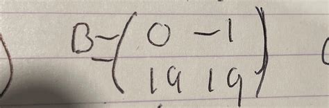Solved I Need To Find The Eigenvalues And The Eigenvector Of