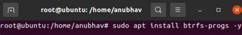 How To Install And Format A Partition With The Btrfs On Ubuntu