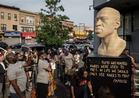 George Floyd Statue Unveiled In Brooklyn Pix11