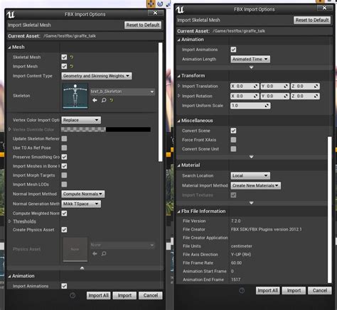 Facial Animation Not Transfered In Unreal Engine