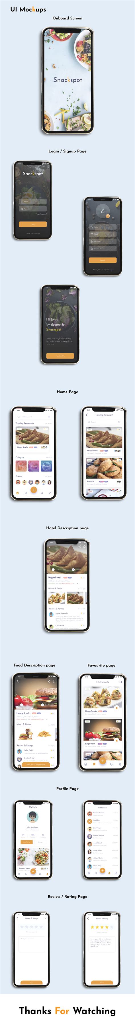 Snackspot UI Design Find Your Snack At Your Budget On Behance