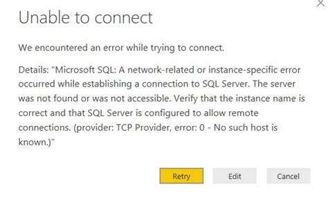 Solved Unable To Connect Sql Server Microsoft Fabric Community