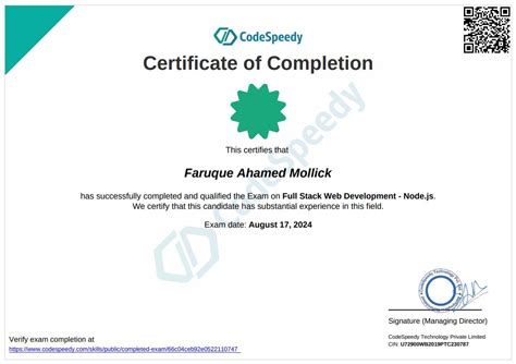 Faruque Ahamed Mollick On Linkedin Fullstack Nodejs Css Javascript Certificate