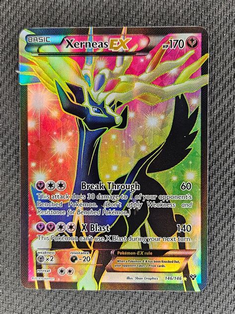 2014 Pokemon Xy Base 146146 Xerneas Ex Full Art Mint Collectables
