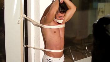 Peter Tied Up And Gagged In A Pole Struggling Moaning For Scape Brazilian Man Tied Up And