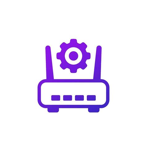Router Modem Settings Icon On White 26731195 Vector Art At Vecteezy