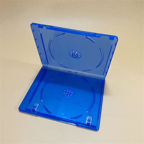 Dvd光盘透明盒子蓝光双碟cd盒子浅蓝光盘盒 软塑料可插彩页盒子 阿里巴巴