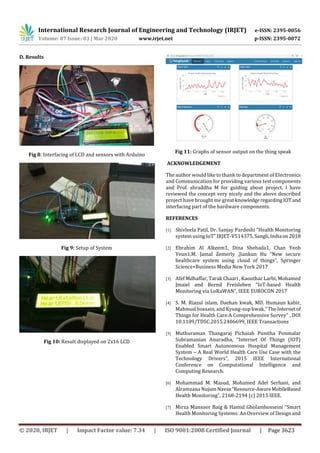 IRJET IoT Based Patient Health Monitoring Using ESP8266 PDF