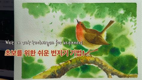 수채화 기초 강좌 수채화가 더 재밌고 쉬워지는 초보를 위한 쉽게 배우는 번지기 기법 Easy And Fun Watercolor Wet On Wet Technique