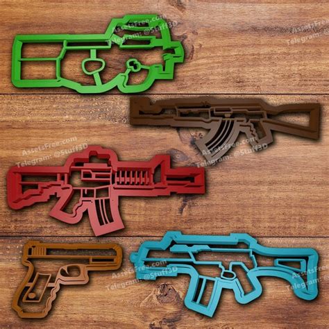 Guns Cookie Cutter Set Free High Quality Models