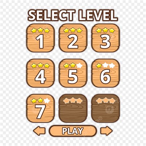 나무 게임 Ui 선택 수준 나무 활기 없는 게임 Png 일러스트 및 벡터 에 대한 무료 다운로드 Pngtree