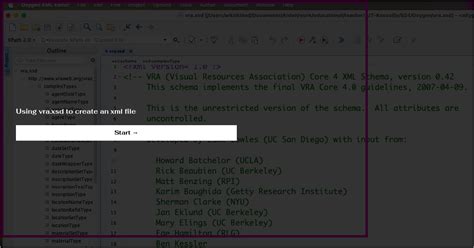 Using Vraxsd To Create An Xml File
