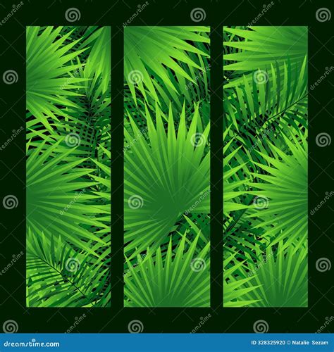 Tropical Rainforest Background Amazon Foliage Vector Wallpaper With
