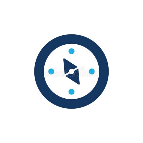 Compasso Logo Icon Design Ilustração Do Vetor Ilustração De Sentido