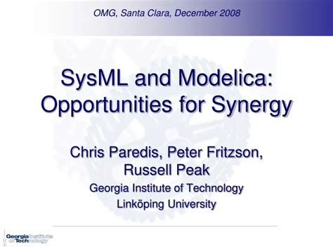 Ppt Sysml And Modelica Opportunities For Synergy Powerpoint Presentation Id9309133