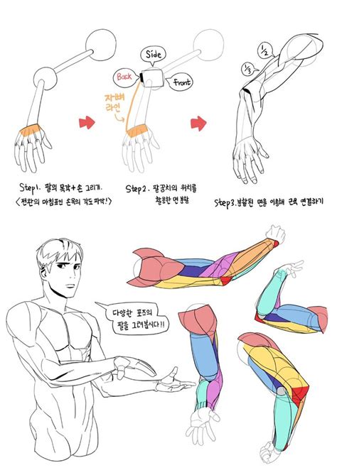 An Image Of How To Draw Hands And Feet In Different Poses With