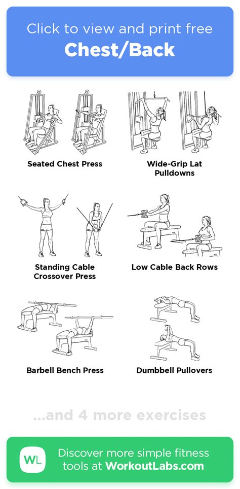 Chestback · Free Workout By Workoutlabs Fit Chest And Back Workout