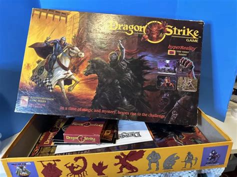 Dragon Strike Board Game With Vhs Dungeons And Dragons 80 Complete