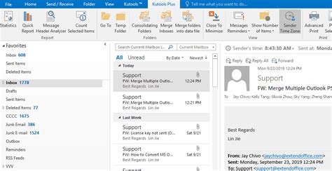 how to export all emails from an outlook mail folder to excel csv