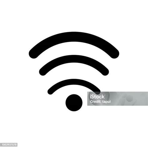 Wifi 무선 라인 아이콘 또는 원격 인터넷 액세스에 대 한 기호 포드 캐스트 벡터 기호입니다 0명에 대한 스톡 벡터 아트 및 기타 이미지 Istock