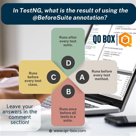 Qo Box On Linkedin 💡 Testng Quiz Time 💻 What Does The Beforesuite Annotation Do In