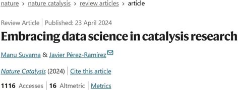 Nature Catalysis：机器学习大综述！数据科学加速催化研究进程！ 华算科技