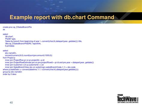 Ppt Ase102 Generic Reporting Engine Based On T Sql Stored Procedures