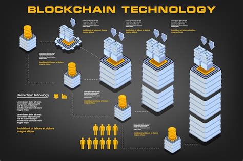 Premium Vector Blockchain Technology Concept Of Big Data Processing Isometric Data Center