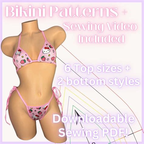 Microkini Sewing Pattern Stripper Bikini Pdf Exotic Dancewear