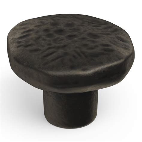 Hickory Hardware Carbonite 1 12 In Black Iron Mushroom Craftsman