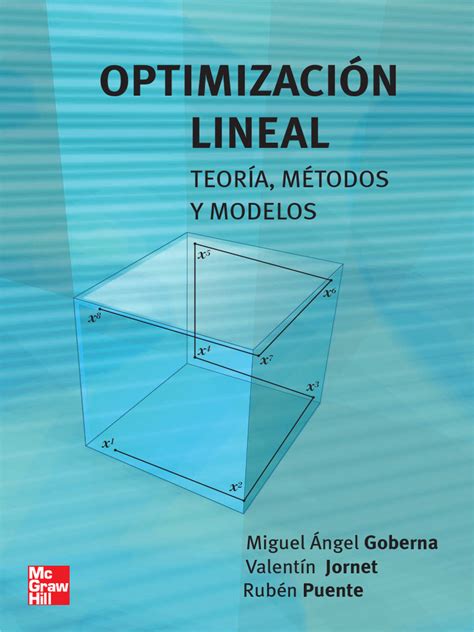 Optimización Lineal Teoría Métodos Y Modelos Pdf Optimización Matemática Análisis Numérico