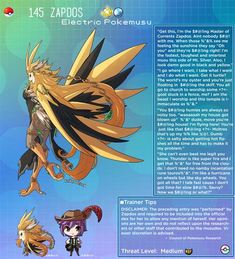 Zapdos And Terrance Rainer Pokemon Drawn By Kinkymation Danbooru