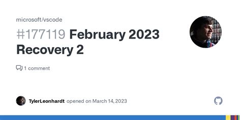 February 2023 Recovery 2 · Issue 177119 · Microsoftvscode · Github