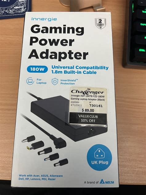 Innergie W Gaming Power Adapter Computers Tech Parts Accessories Chargers On Carousell