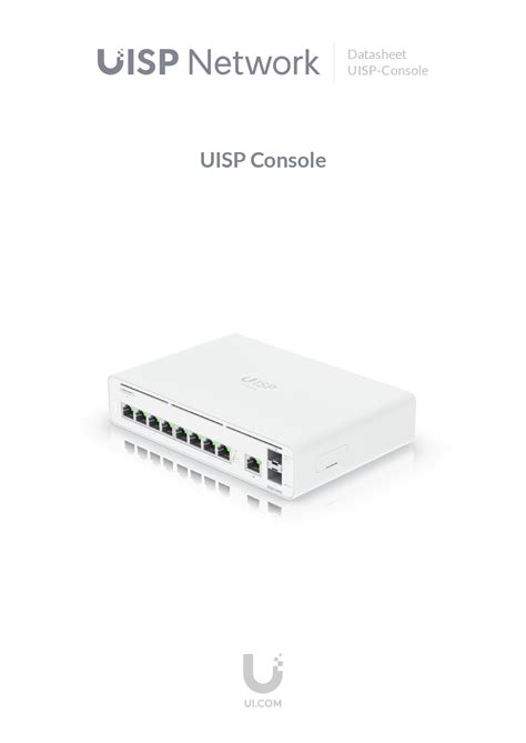 Ubiquiti Host Console With An Integrated Switch And Multi Gigabit