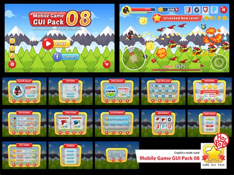 Mobile Game Gui Pack 08 On Behance
