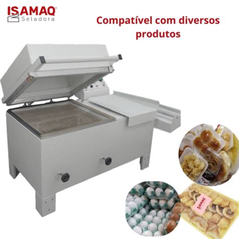 Máquina Seladora Conjugada Bancada 40x40 Ovos Pizzas Doces Isamaq
