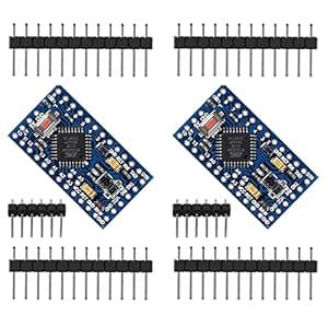 DWEII Pro Mini ATmega328 5V 16MHz Development Board Compatible With Arduino Pack Of 2 Amazon