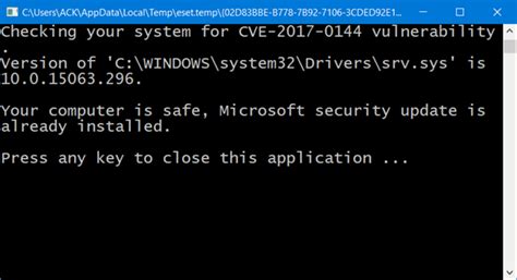 Eternalblue Vulnerability Checker Checks If Your Windows Is Vulnerable Artofit